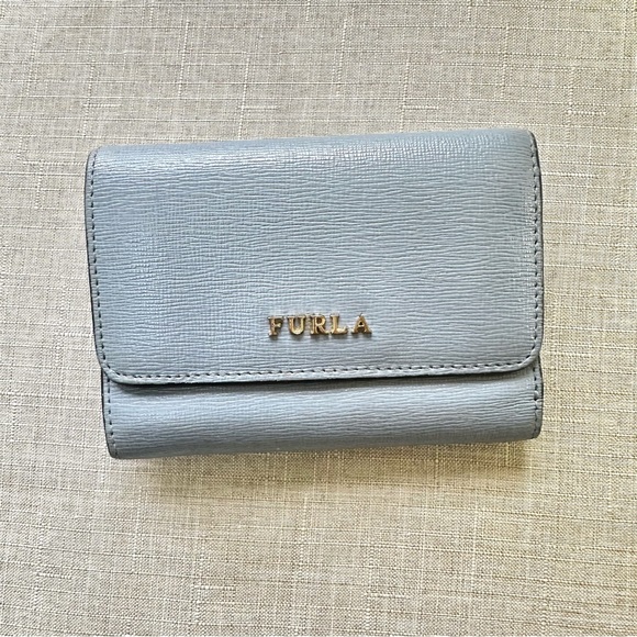 Furla | Bags | Baby Blue Furla Bifold Wallet | Poshmark